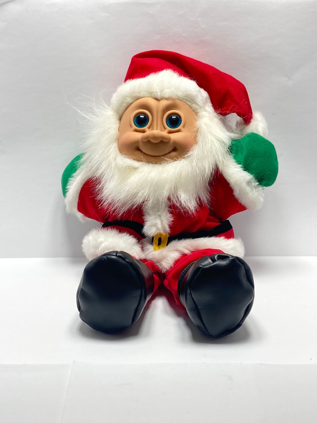 Troll Santa 12 Russ Berrie Vintage Mr Santa Troll Kidz Plush Troll Doll ...