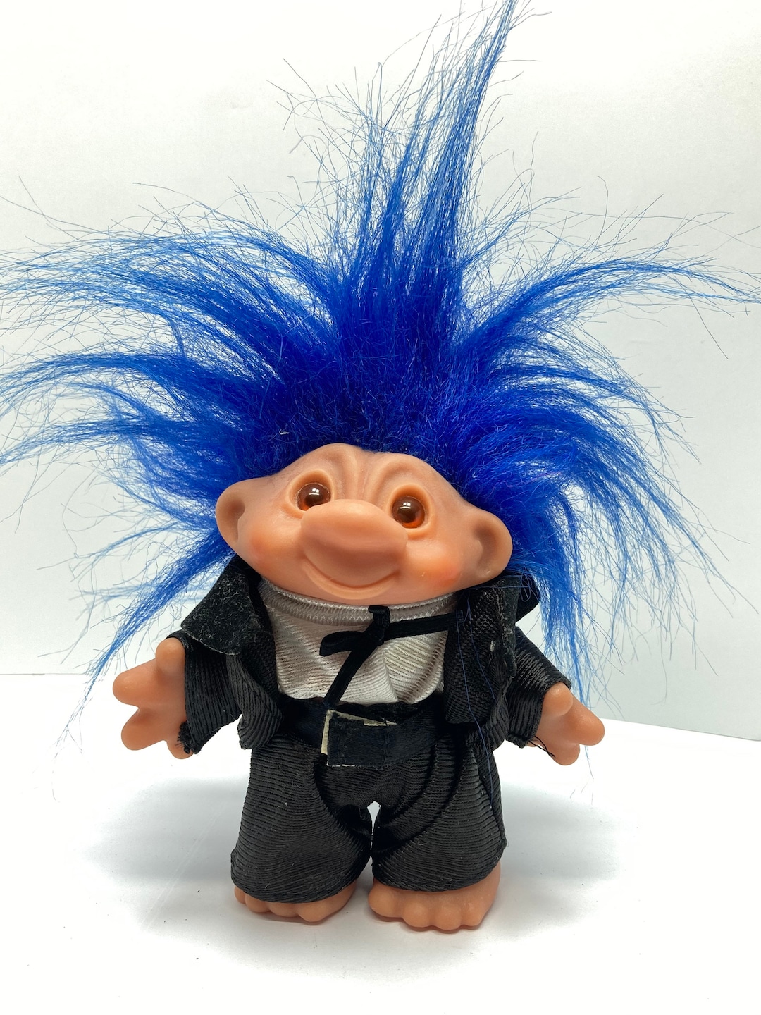 Troll DAM Norfin Troll Vintage Troll Doll 4” Dam 1986 Silk Suit Blue ...