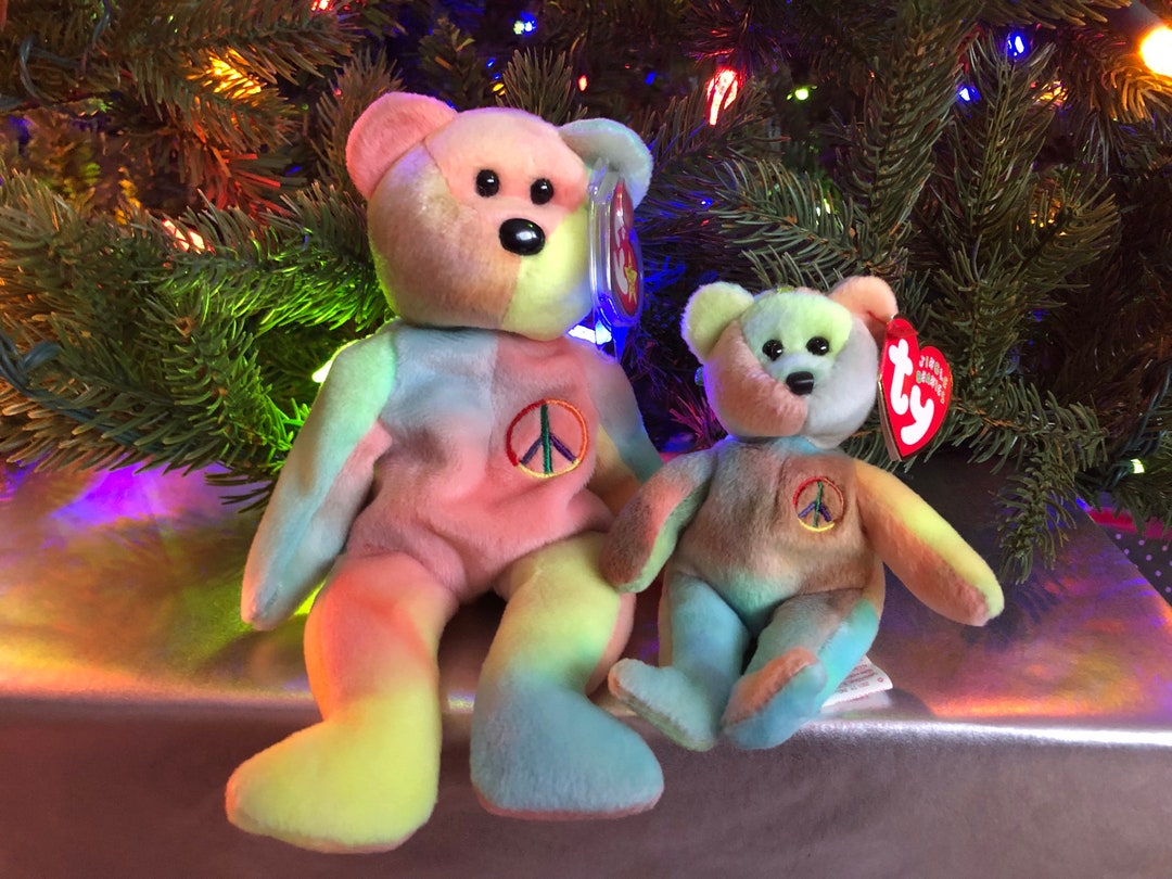 Ty Beanie Babies Peace Beanie Babies and Jingle Babies Plush Toys 2 ...