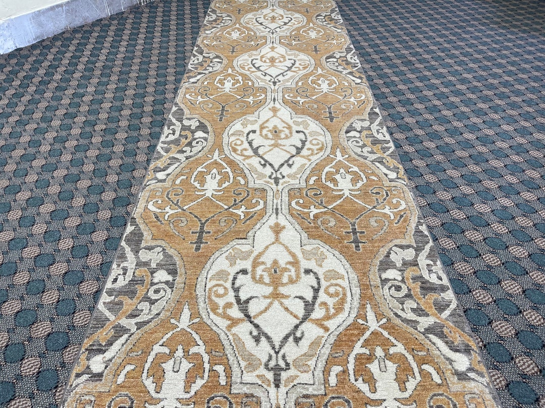 14.3 X 3.0 Ft, Stunning Well-made Afghan Runner Rug 3x14, Made With ...