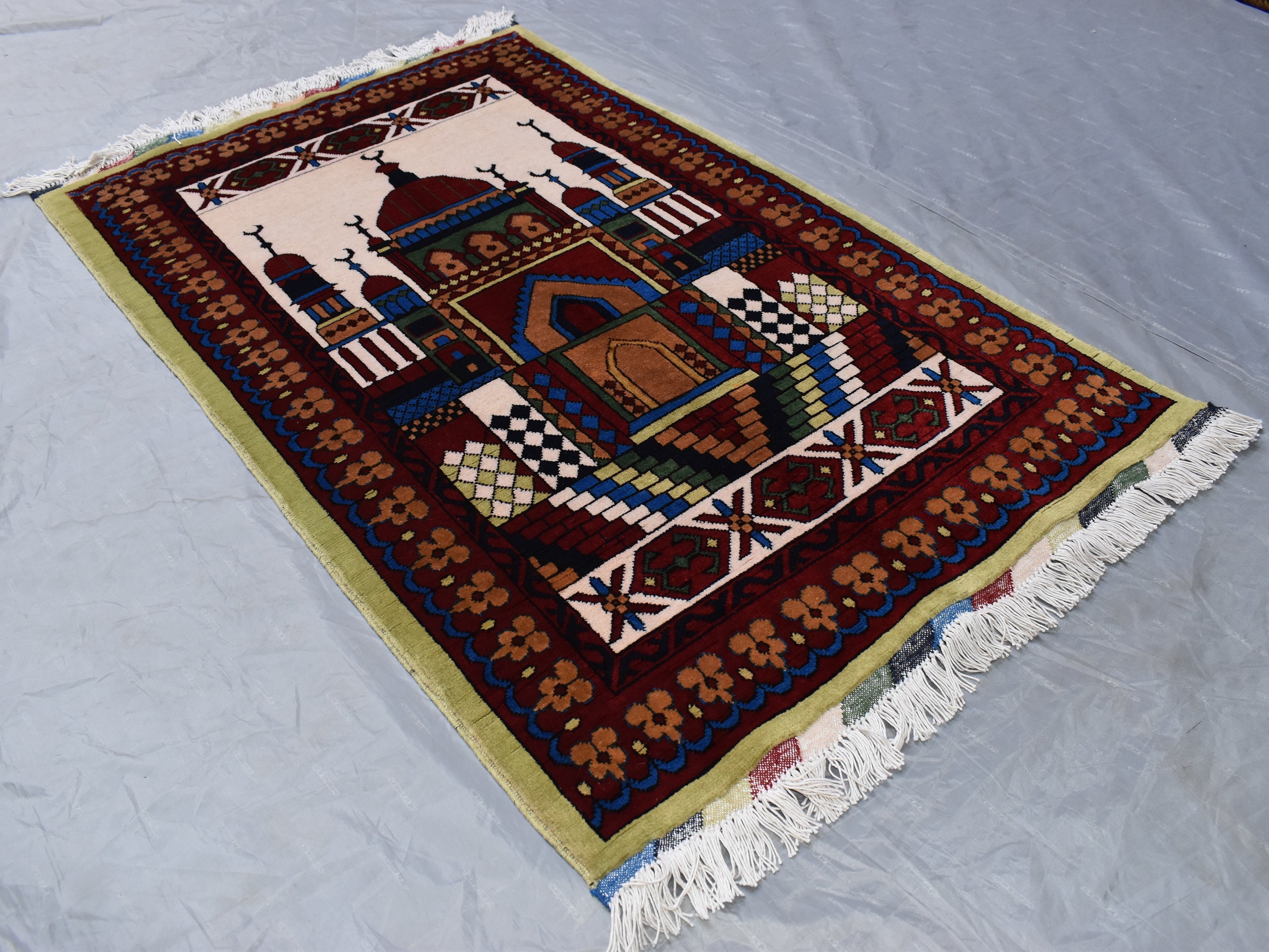 Vintage Prayer Rug 4.6 X 2.10 Ft Special Discount High - Etsy