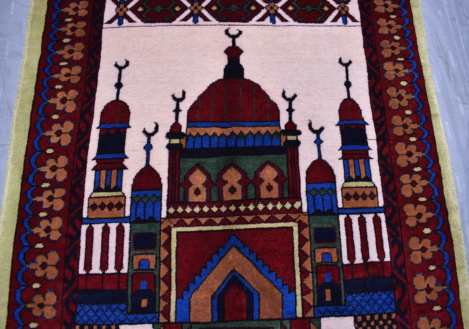 Vintage Prayer Rug 4.6 X 2.10 Ft Special Discount High - Etsy