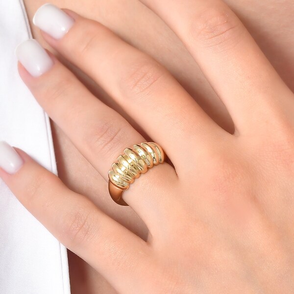 Gold Dome Ring - Etsy
