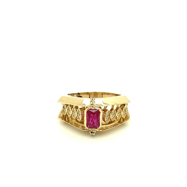 14k Ruby Ring - Etsy