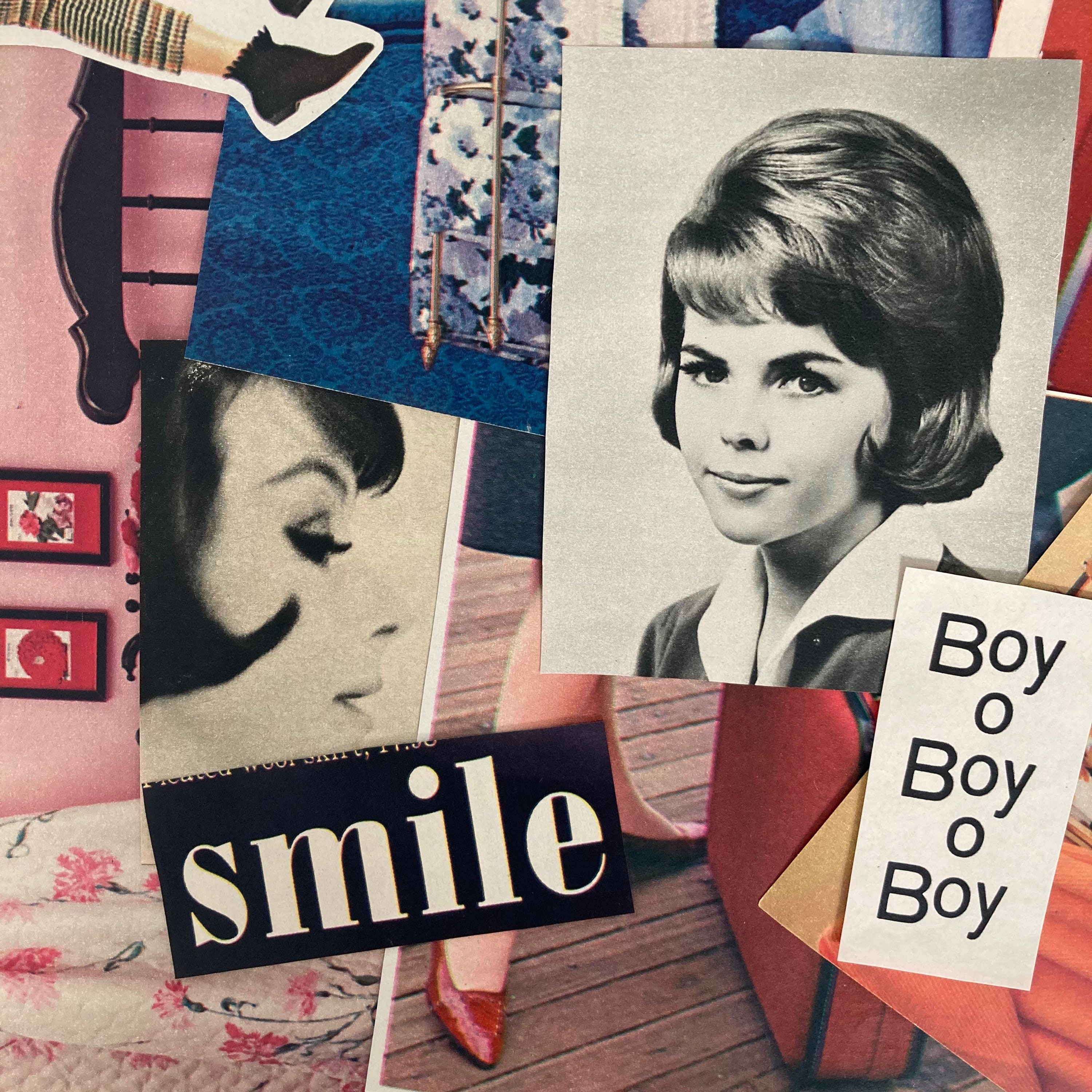 25 Piece 1960s Collage Kit Vintage Fashion Magazine Cutouts Retro Paper Pack, Junk Journal ...