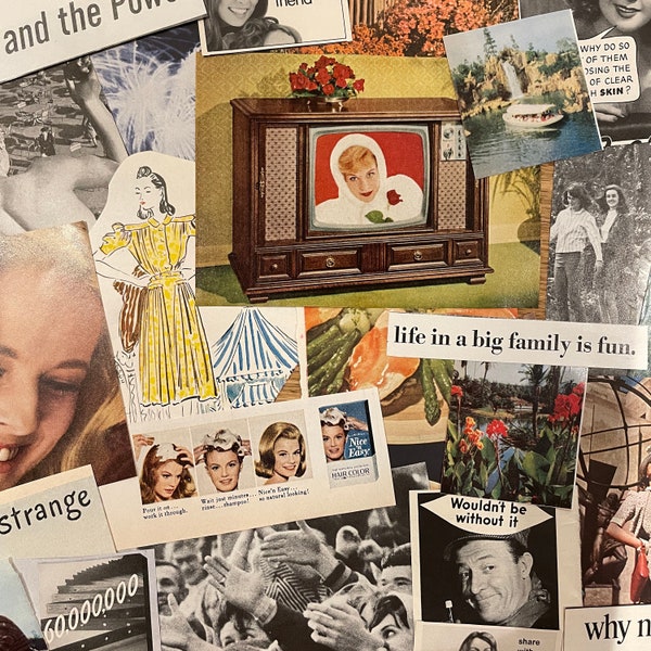 Magazine Collage Art - Etsy