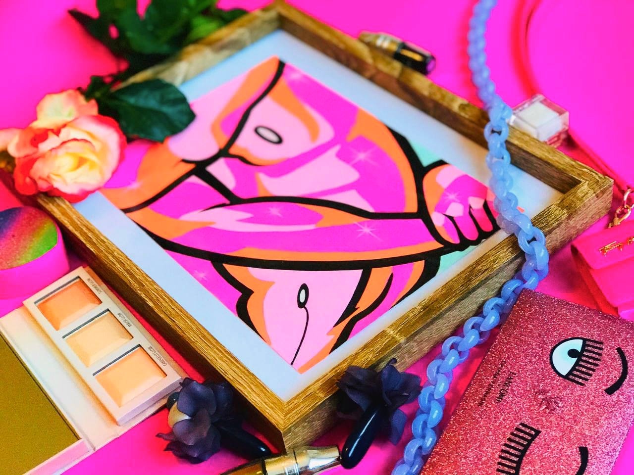 Male Body, Portrait of a Handsome Man, Acrylic Painting on Paper, Pop ...