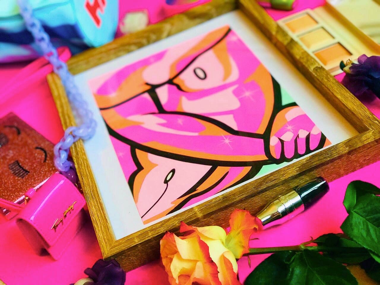 Male Body, Portrait of a Handsome Man, Acrylic Painting on Paper, Pop ...