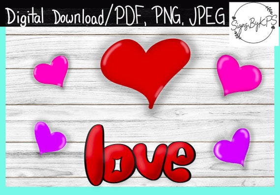 Heart In Bubble Letters