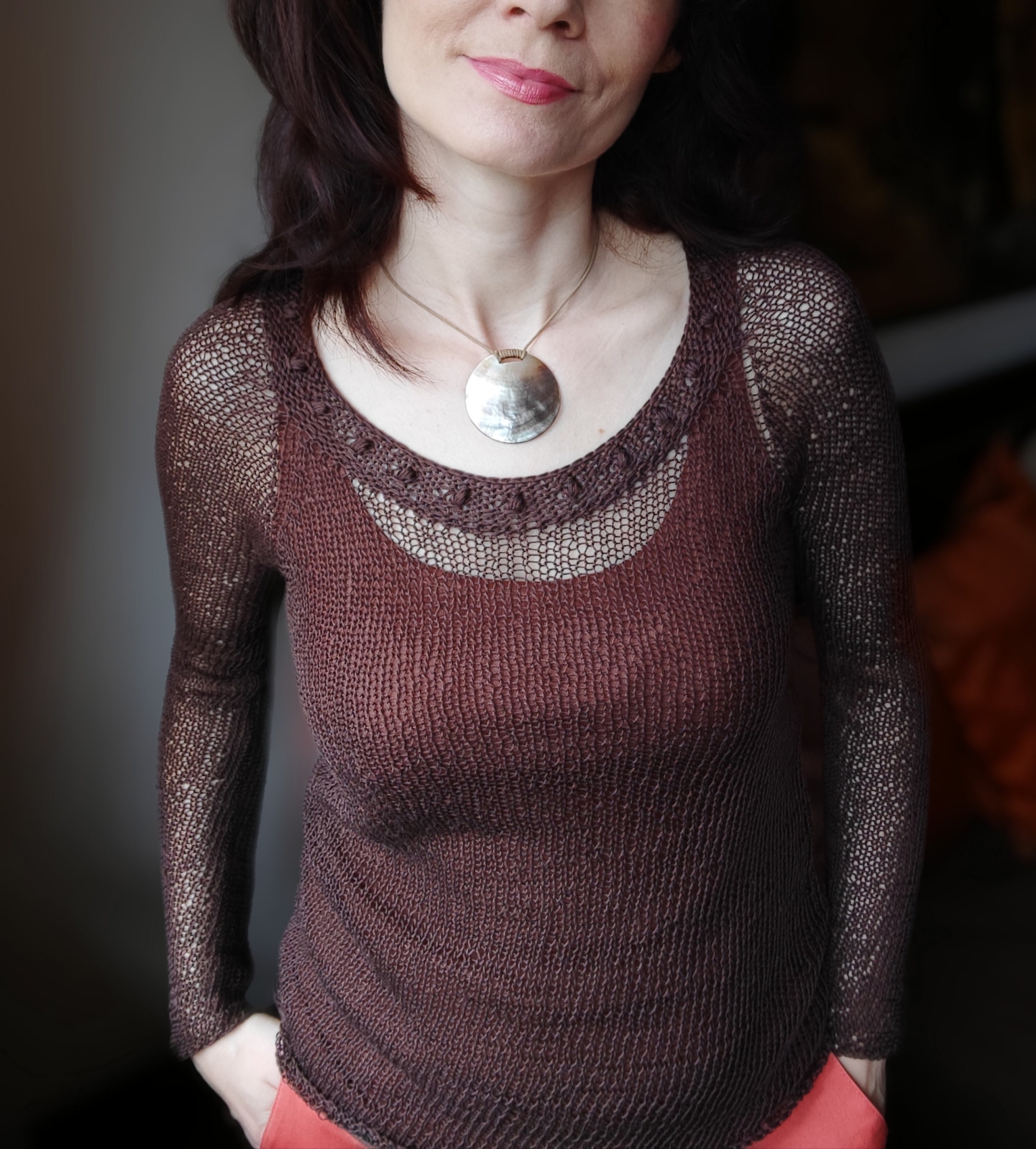 Knitting Pattern English and Polish - Bottom-up Sweater – in the Round ...