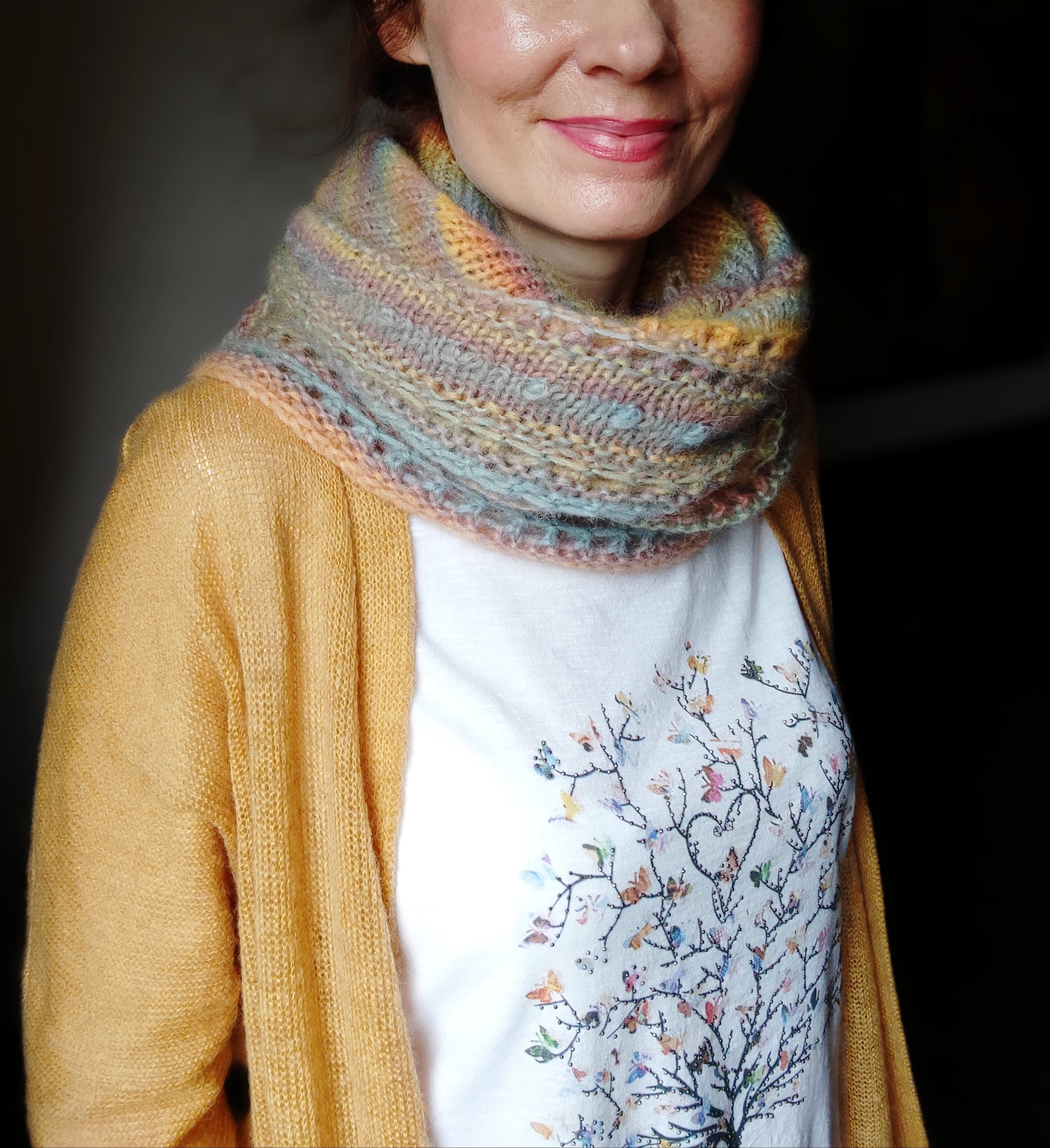Chacalaca PDF Pattern Woolycottage, English and Polish, Shawl Knitting ...