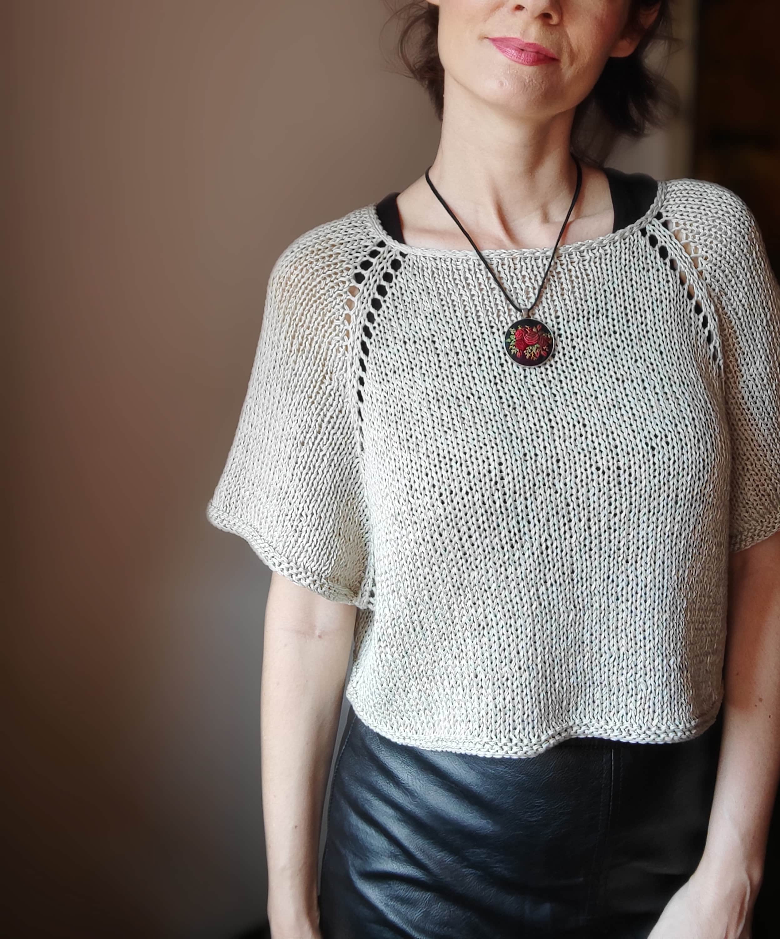 Wzór na sweter od góry na okrągło - Polski i Angielski - Knitting – Top ...