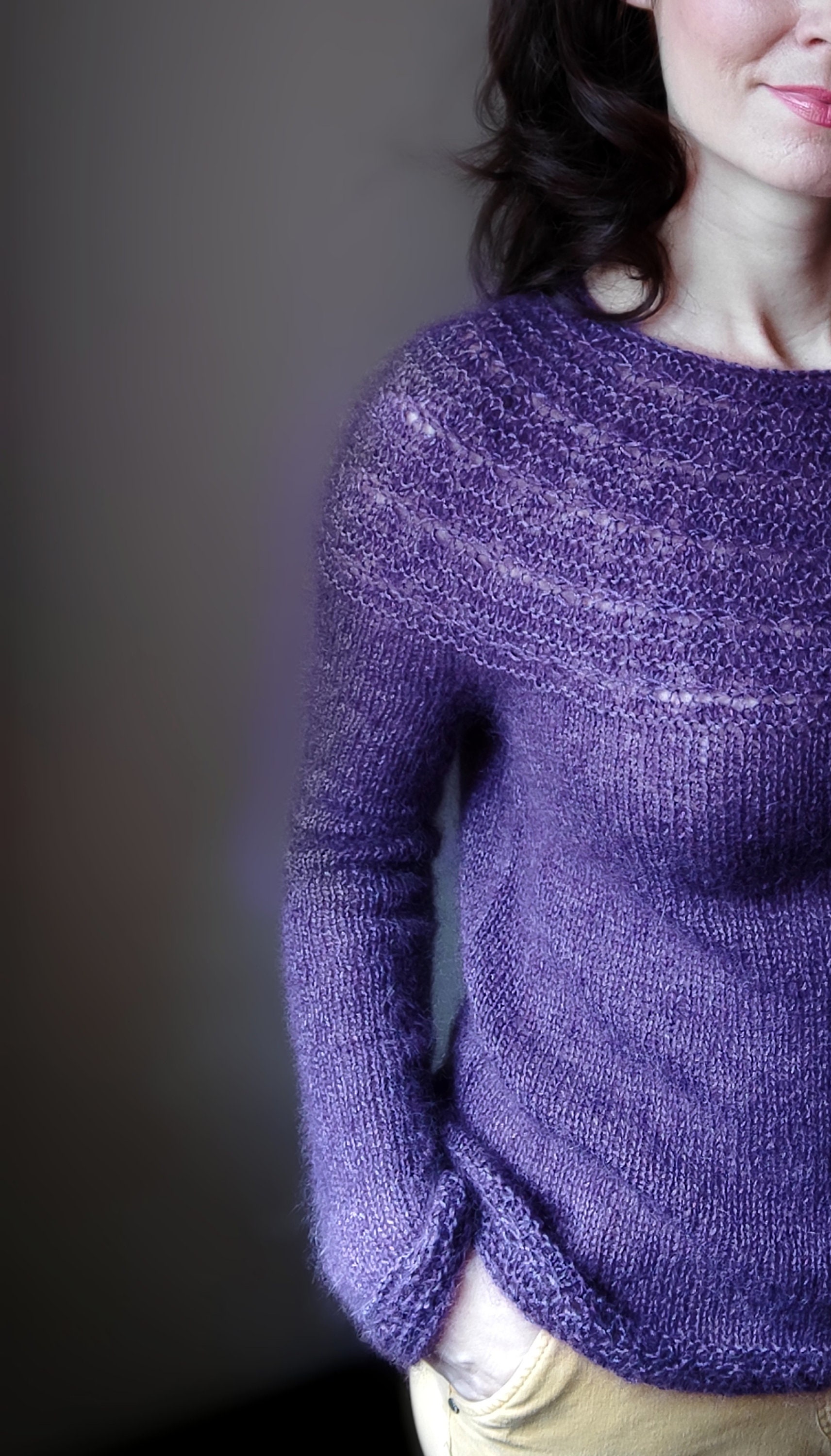Colibri PDF Pattern Woolycottage, English and Polish, Top-down Sweater ...