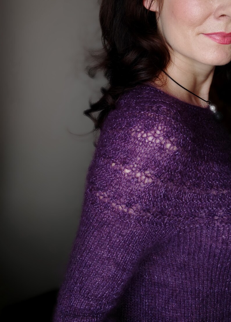 Colibri PDF Pattern Woolycottage, English and Polish, Top-down Sweater ...