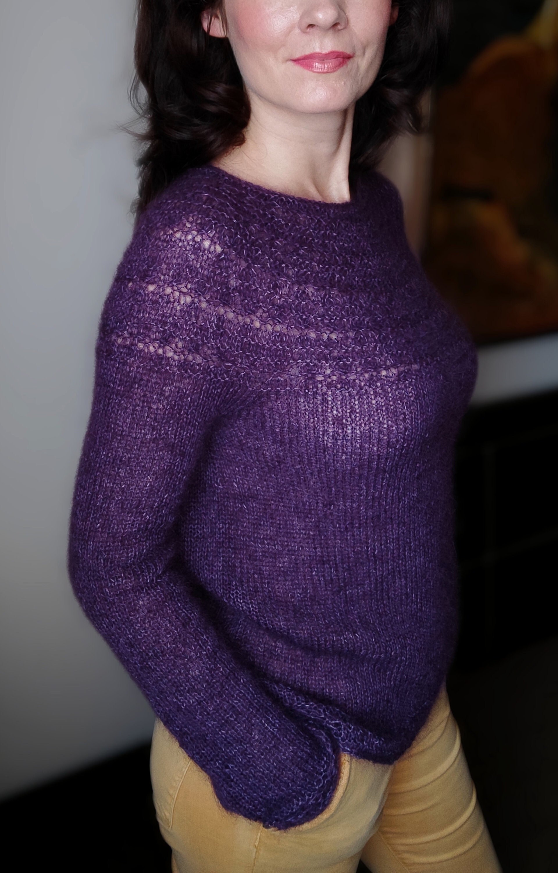 Colibri PDF Pattern Woolycottage, English and Polish, Top-down Sweater ...