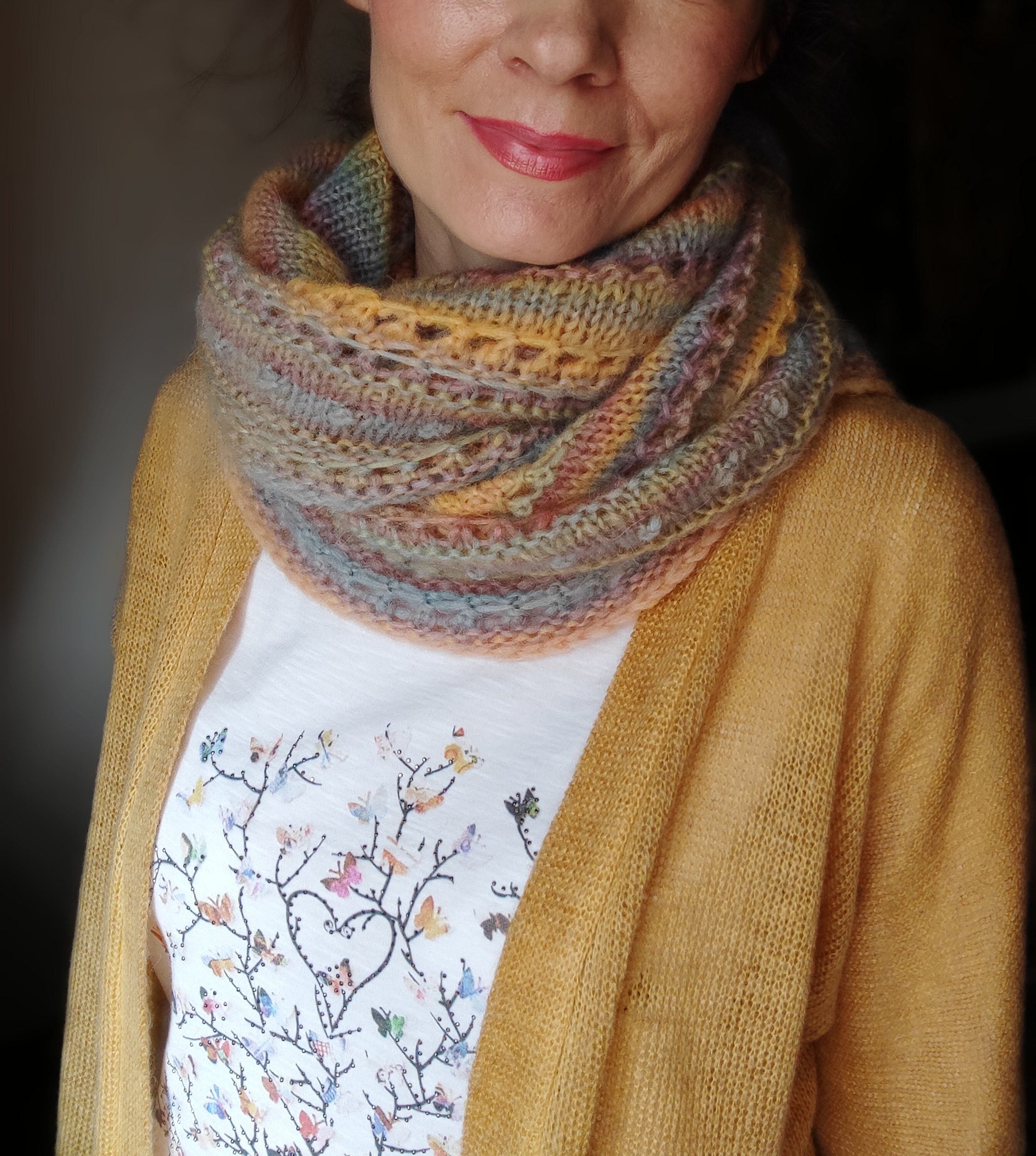 Chacalaca PDF Pattern Woolycottage, English and Polish, Shawl Knitting ...