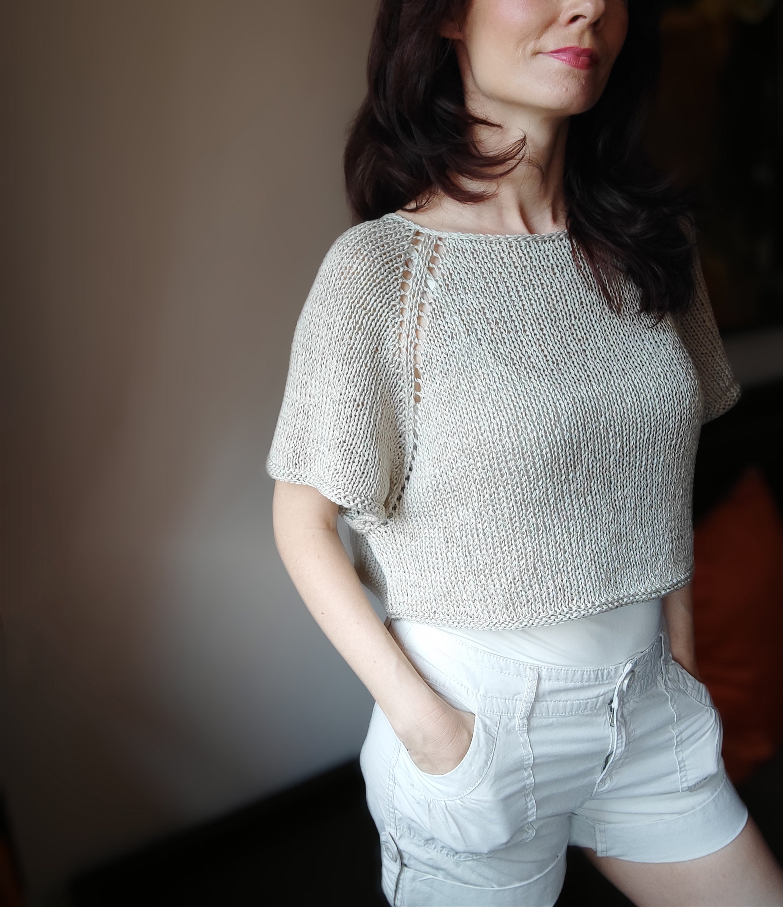 Wzór na sweter od góry na okrągło - Polski i Angielski - Knitting – Top ...