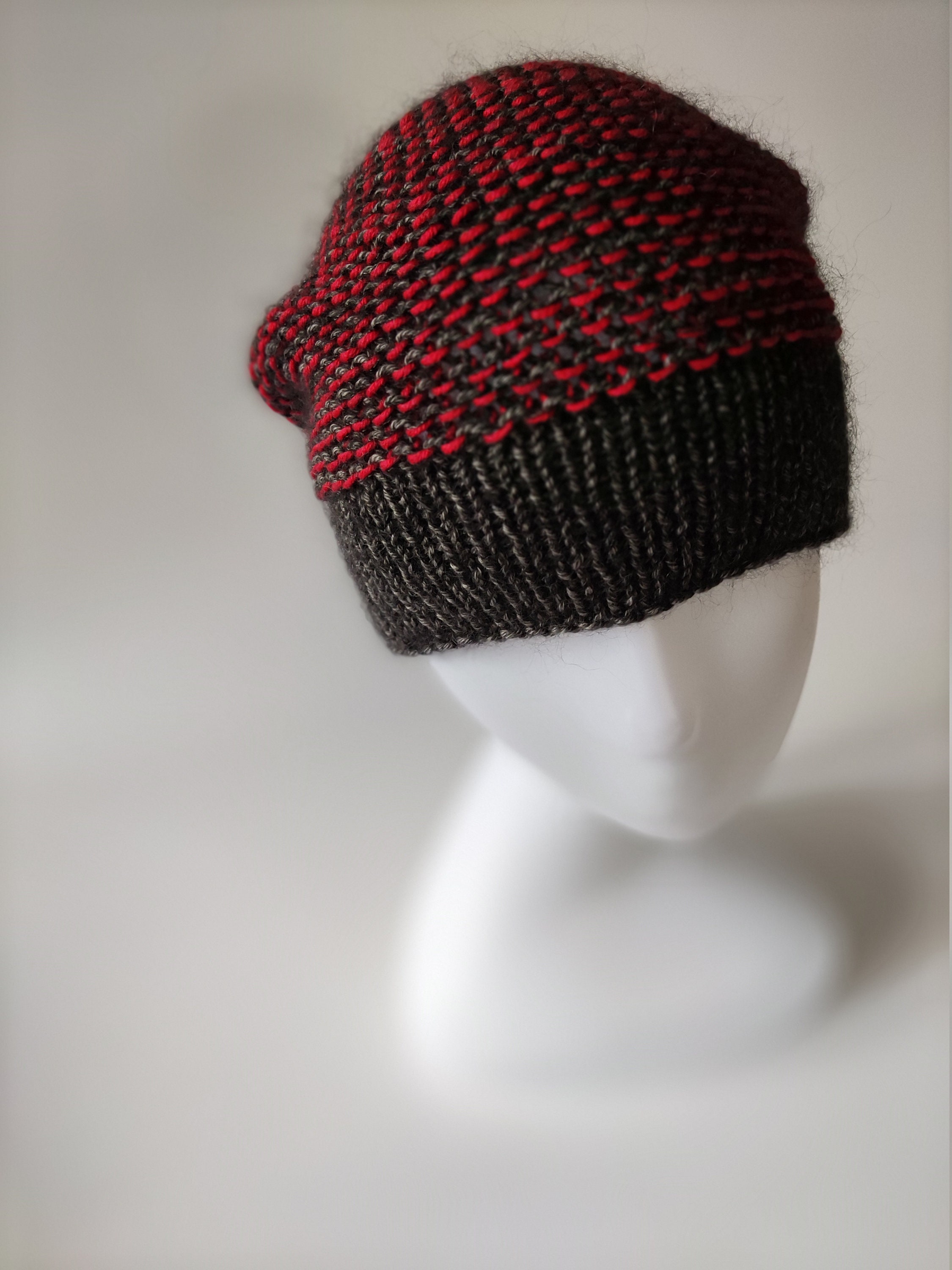 Knitting Hat PDF Pattern English and Polish in the Round Reddy Hat ...
