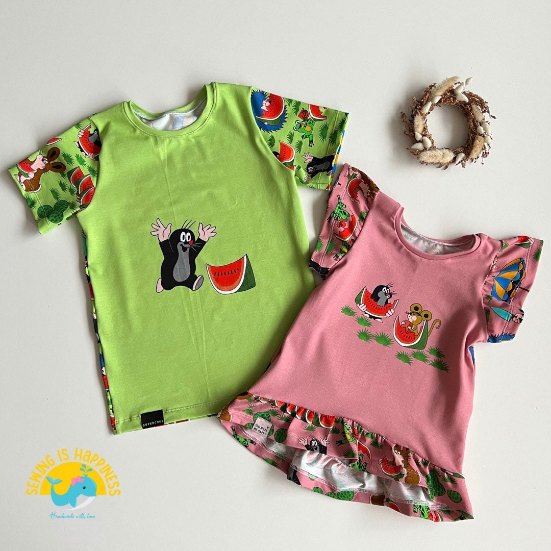The Little Mole Pauli Short-sleeved Tshirt Unisex Baby Boy Girl Melon ...