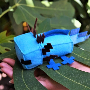 Blue axolotl plush minecraft - junglewery