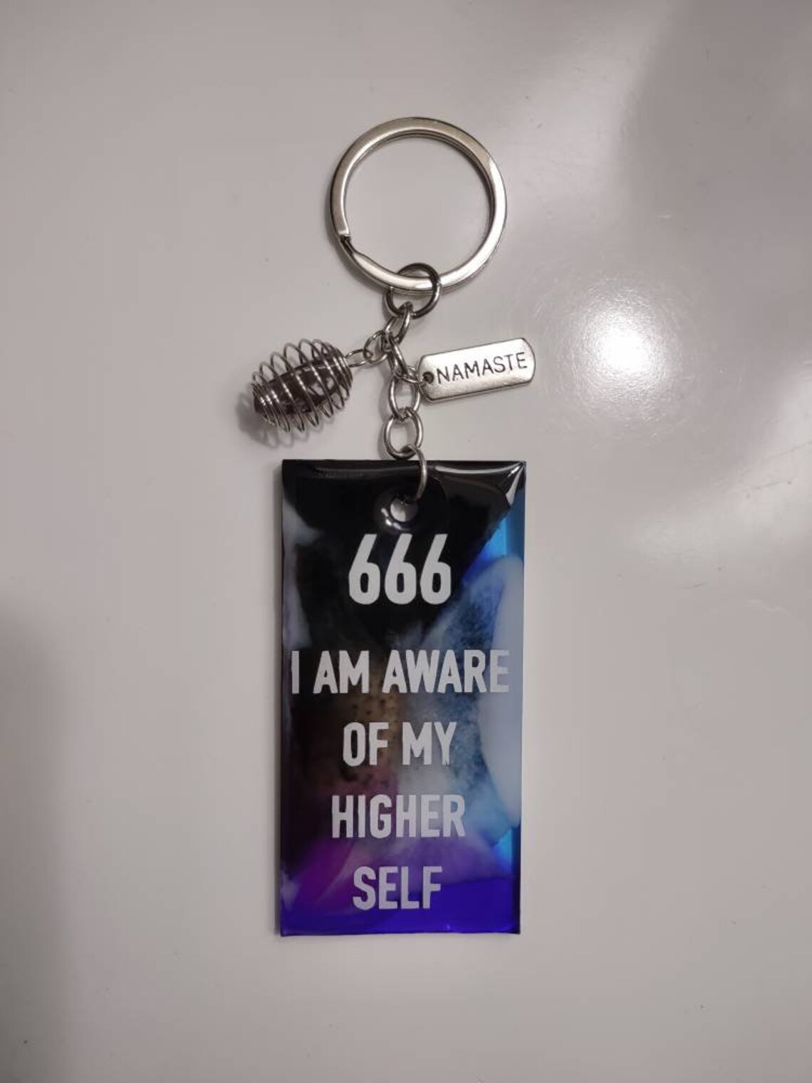 Angel Number Keychains, Key Tags, With Crystals, Epoxy Keychains - Etsy