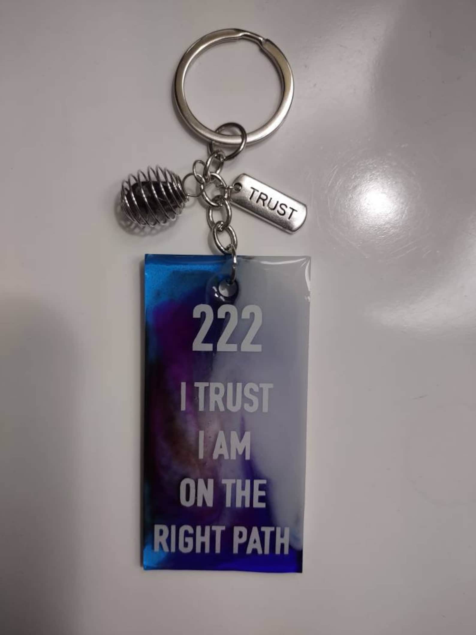 Angel Number Keychains, Key Tags, With Crystals, Epoxy Keychains - Etsy