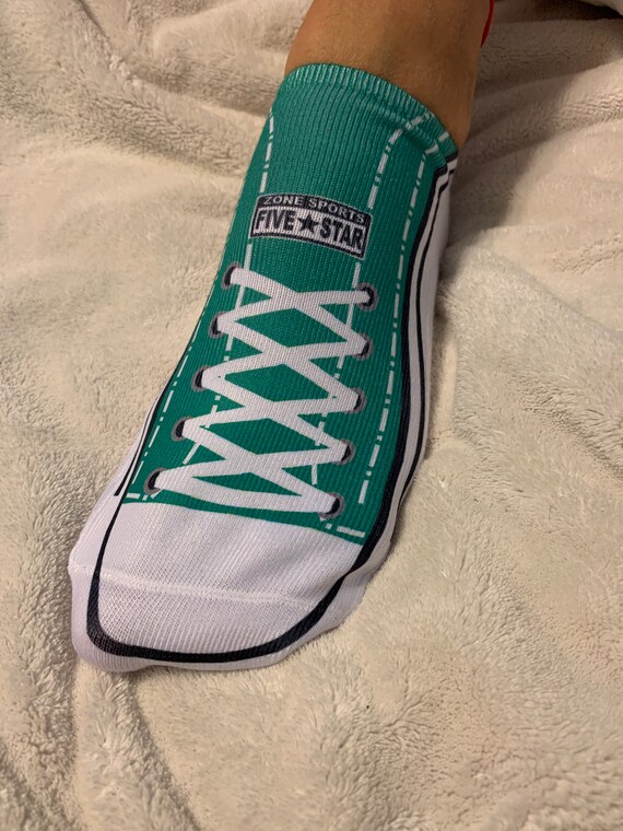 Green. Shoe Sock Sneaker Sock Sublimation Sock Template - Etsy
