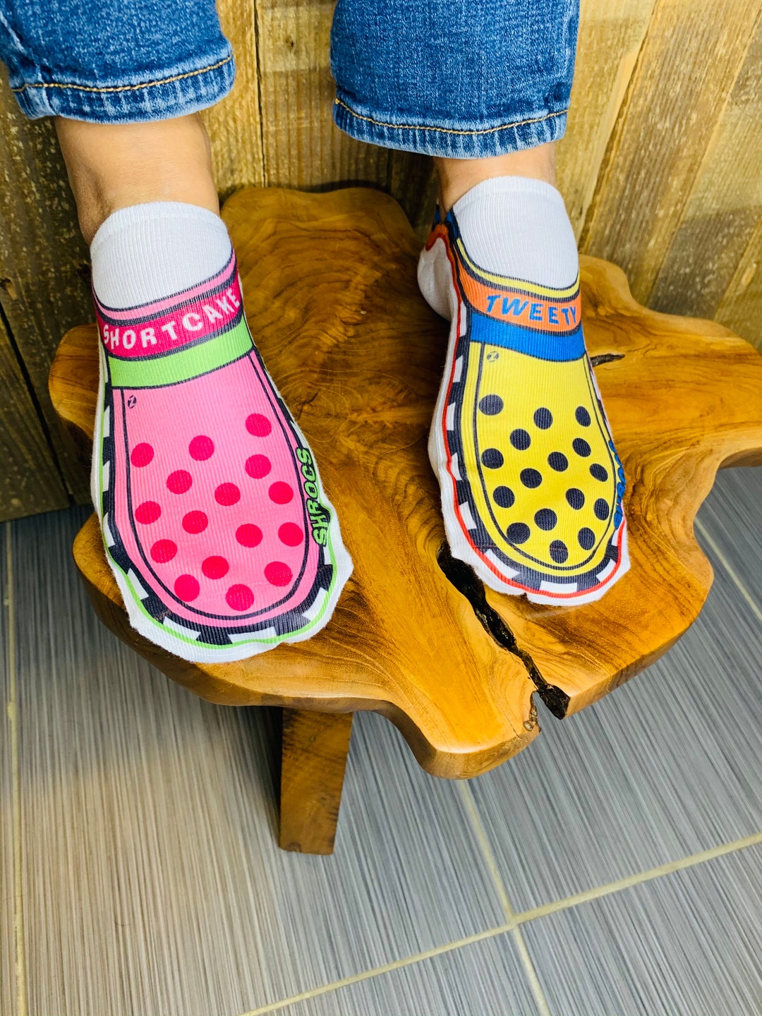 Schrocs Bundle Pack (7), Shoe Sock, Sneaker Sock, Sublimation Sock ...