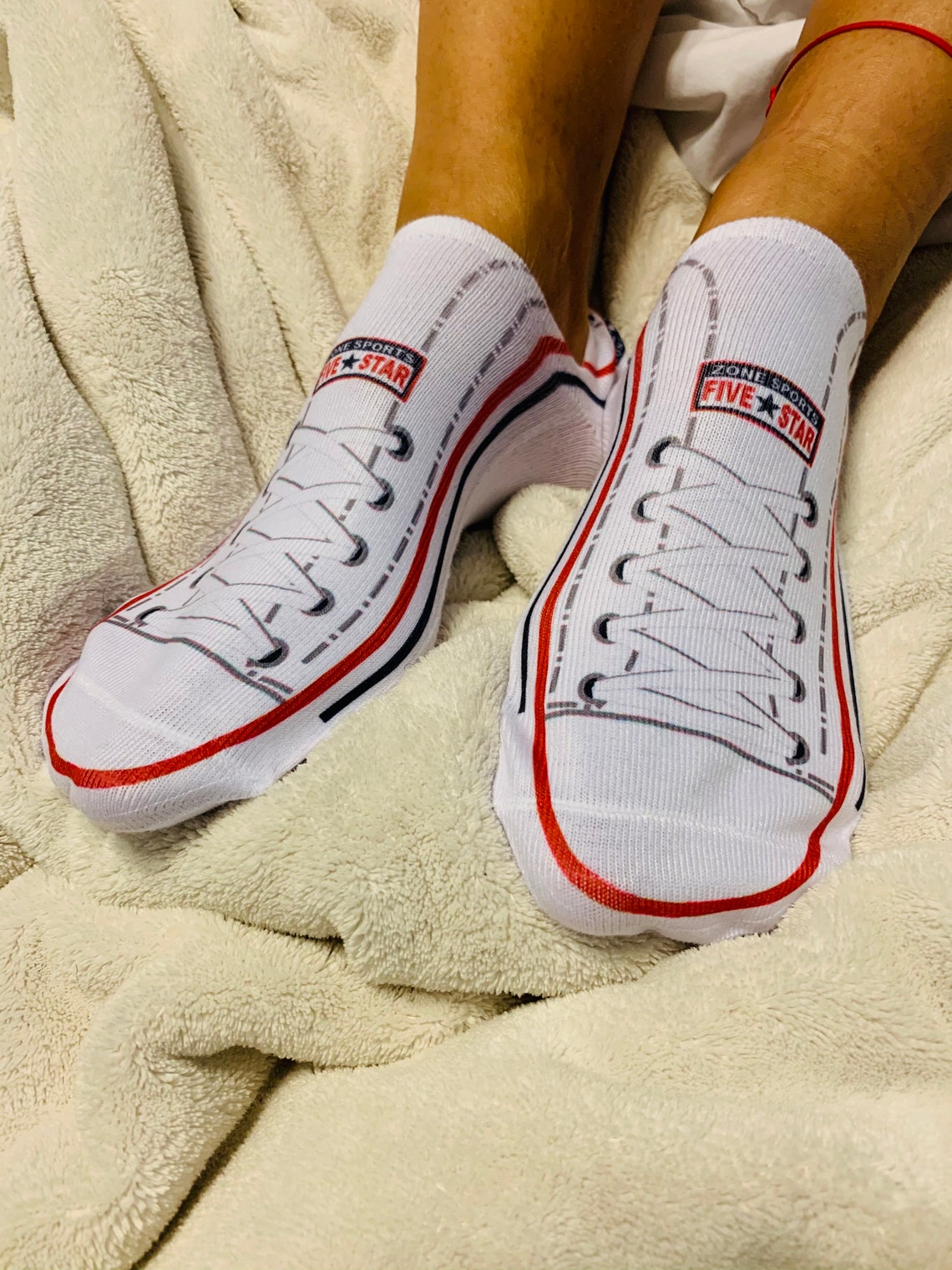 Classic White Shoe Sock Sneaker Sock Sublimation Sock - Etsy