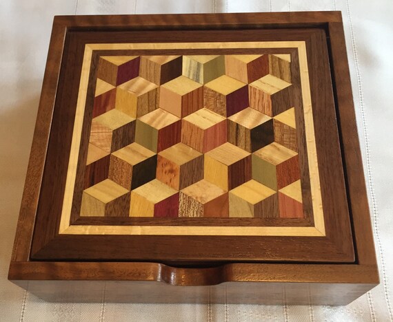 Tumbling Block Box | Etsy