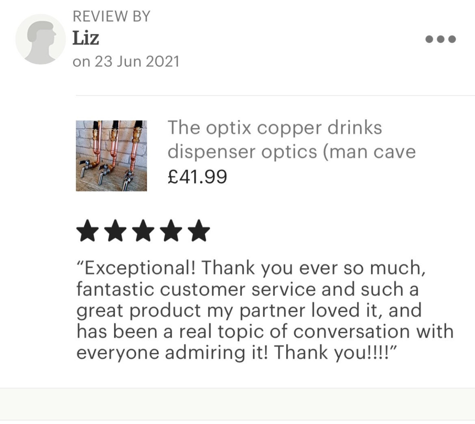 The Optix Copper Drinks Dispenser Single Optic man Cave - Etsy
