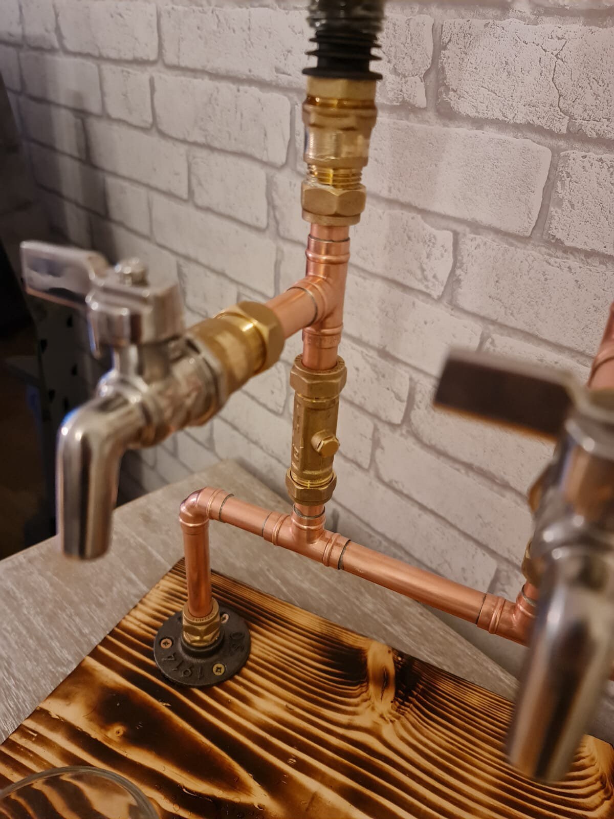 Triple X Deluxe Copper Dispenser Chrome Taps Mini Bar - Etsy