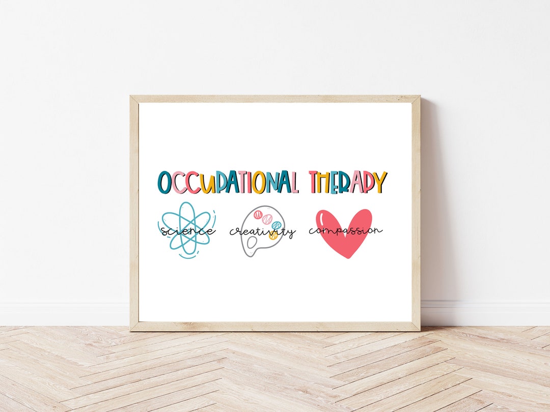 Occupational Therapy Digital Wall Art, Occupational Therapy Science ...