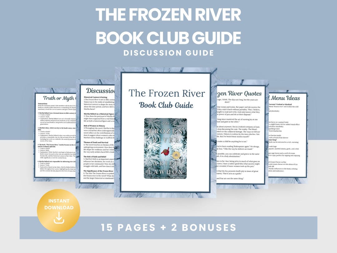 Book Club Guide the Frozen River, Book Club Discussion, Booktok Digital ...
