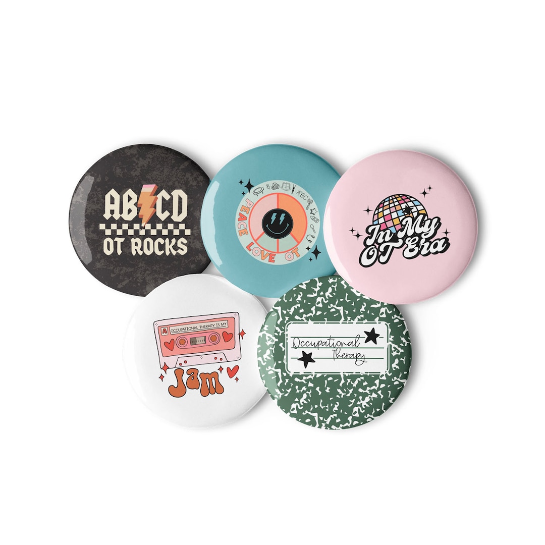 Occupational Therapy Buttons, OT Pins, Occupational Therapy Gift, OT ...