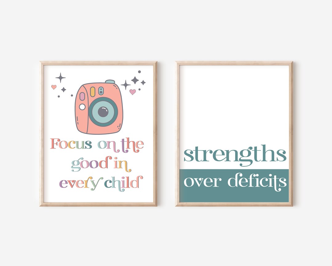 Therapy Digital Wall Art, Focus on the Good in Every Child Print ...