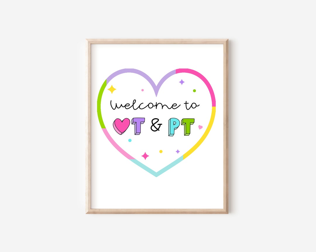 Welcome to OT & PT Door Sign, Occupational Therapy and Physical Therapy ...