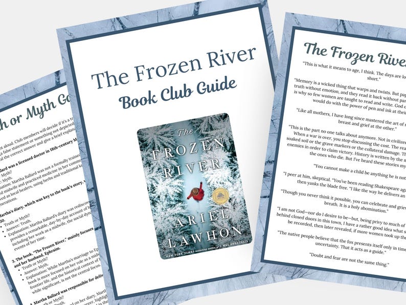 Book Club Guide the Frozen River, Book Club Discussion, Booktok Digital ...