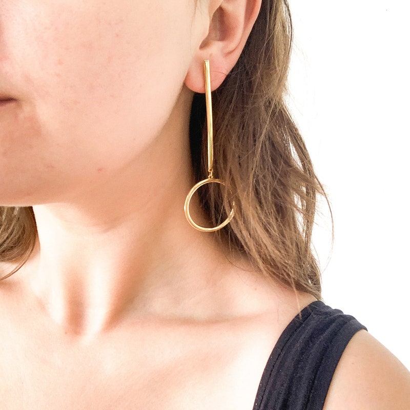 Geometric Earrings - Etsy