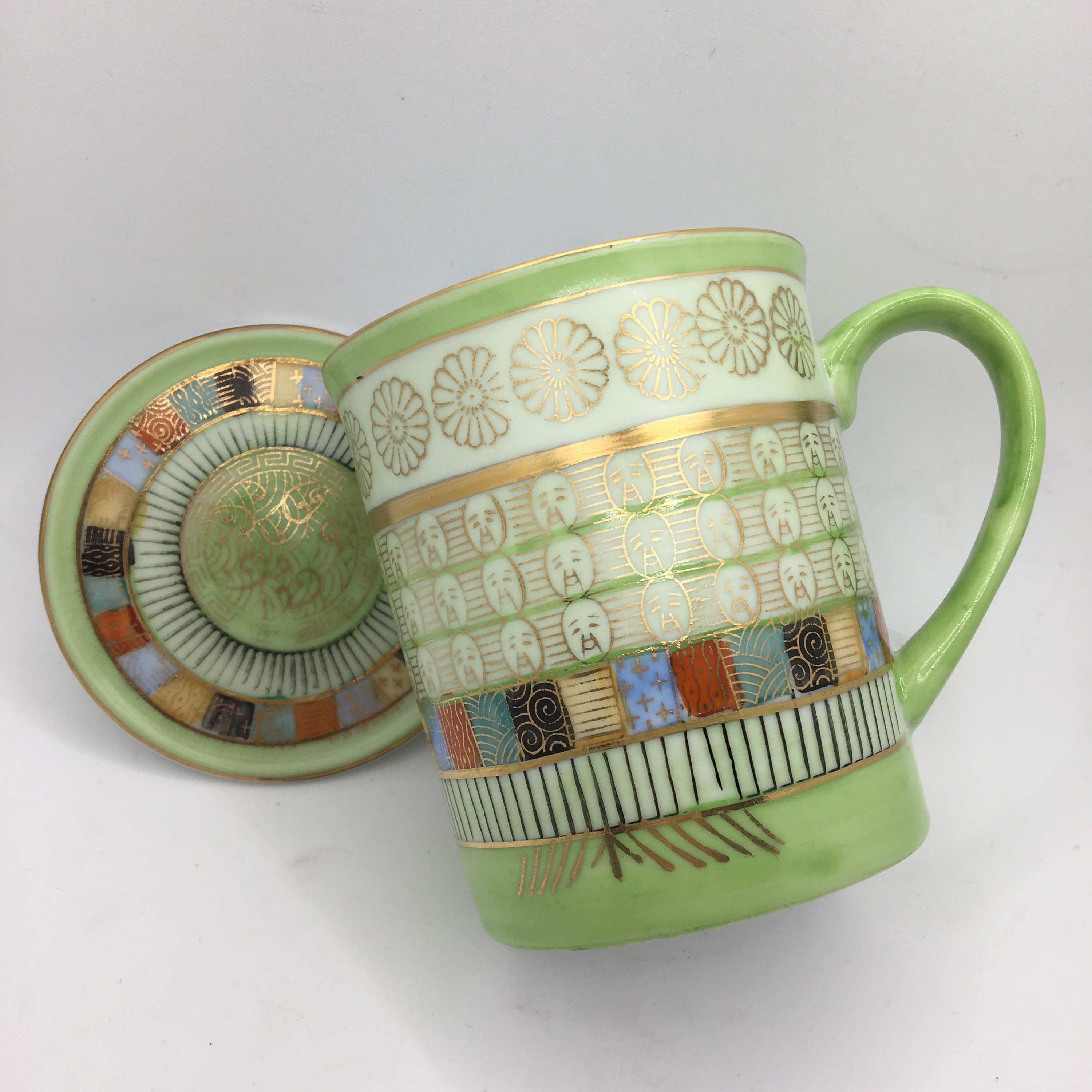 Lidded Mug, Japanese Style Ceramic, Oriental Style Mug, Restaurant Ware ...