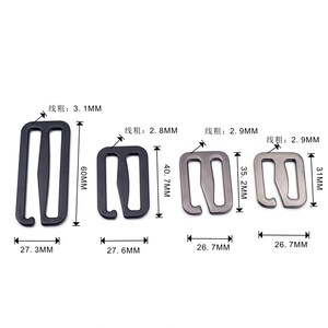 10pcs Zinc Alloy G-hook,metal G Buckle,g Hooks Strap Slider Hooks Slide ...