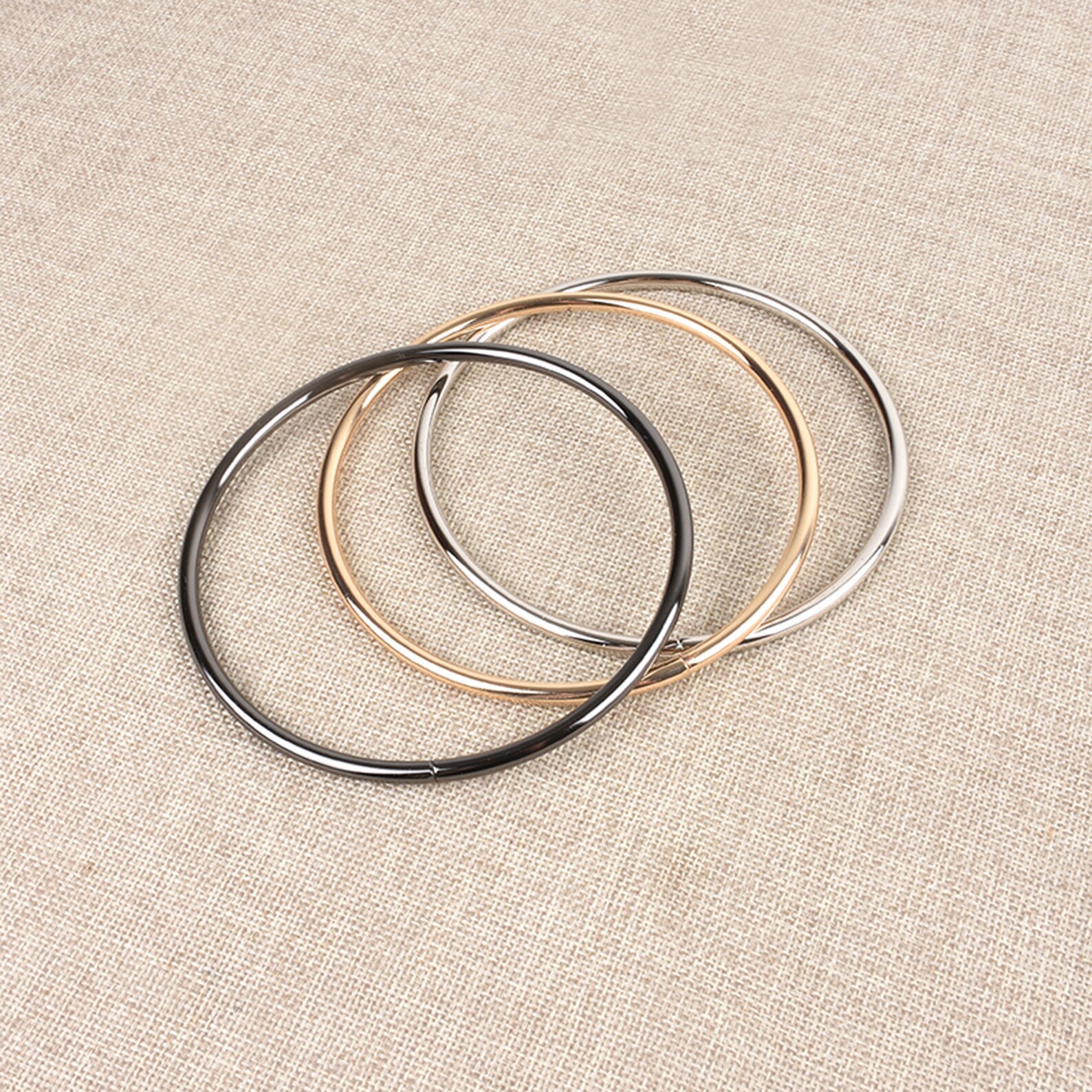 4 Inch A Pair Round Metal Handle Circle Wire Handle | Etsy