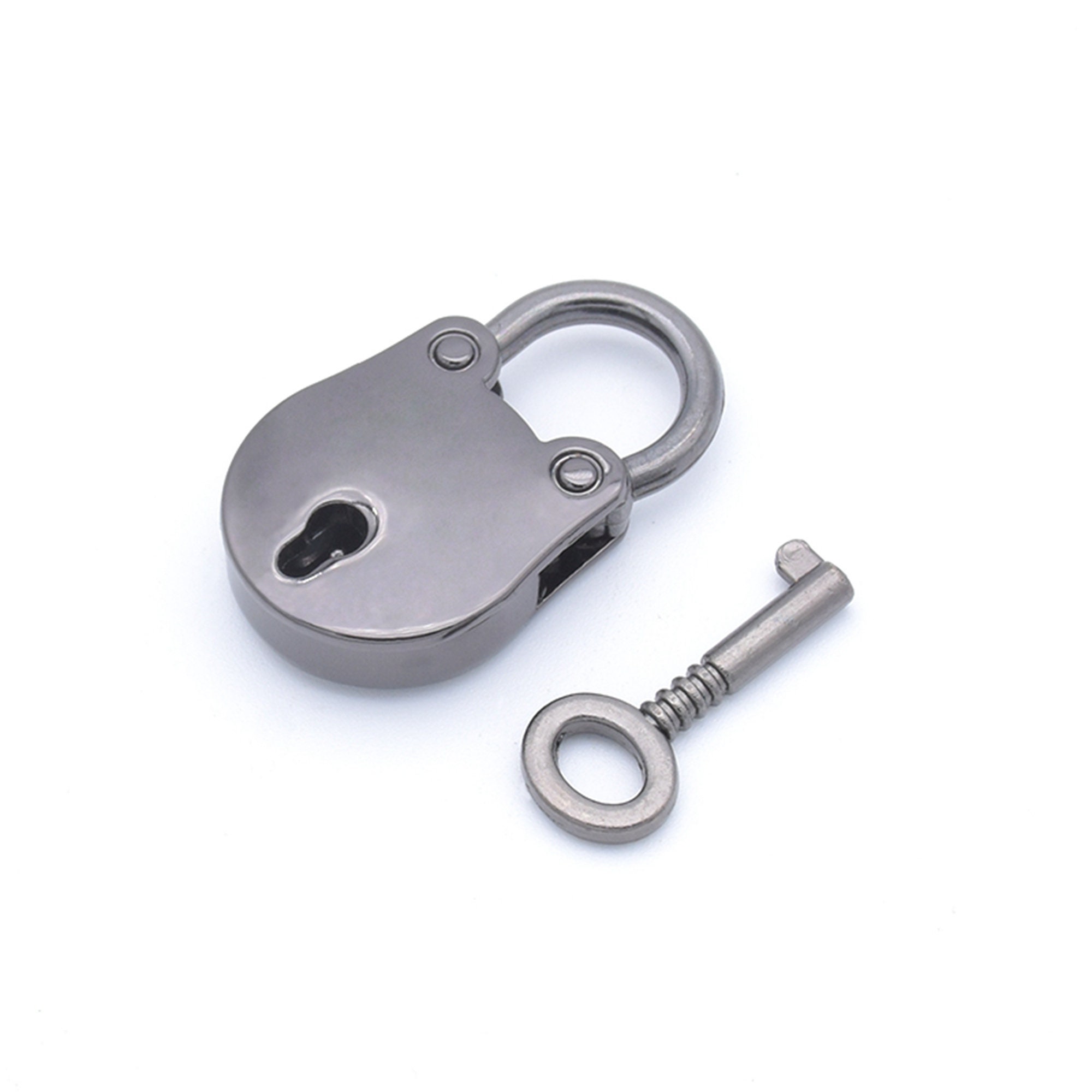 Round Lock and Key Working Lock mini Lockpadlock and Key - Etsy