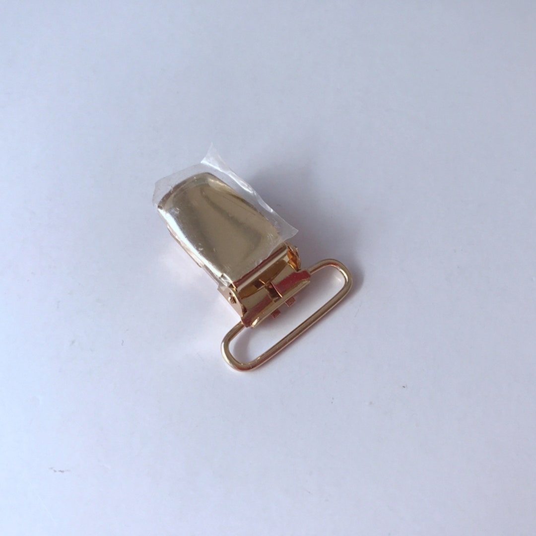 Suspender Clips 4/8/10/20/50 Pcs 20mm Light Gold Metal Clip Pacifier ...