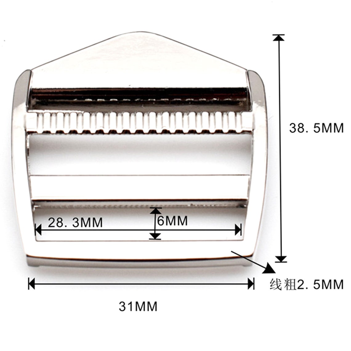 5pcs Metal Ladder Lock Tri-glide Tension Lock Slide Buckle for - Etsy