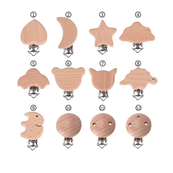 Wood Pacifier Clip - Etsy