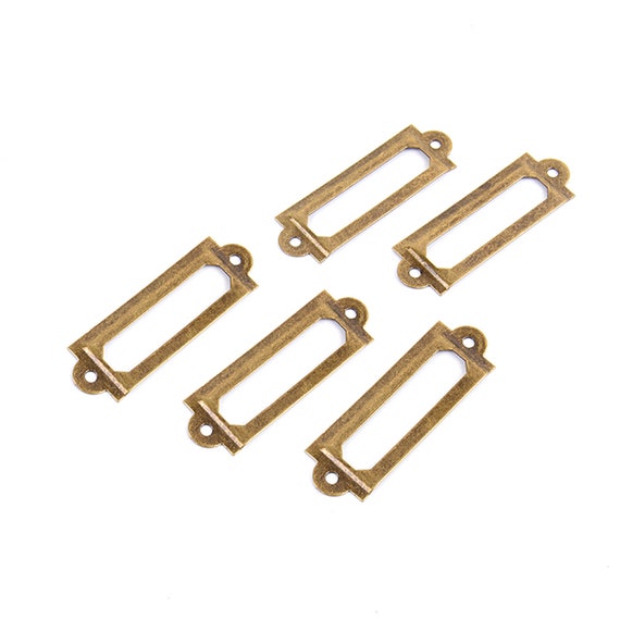 10pcs Rectangle Metal Name Card Frame Holder Tags Label Holder | Etsy