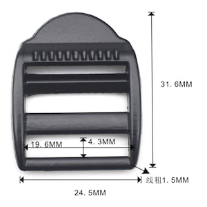 5pcs Metal Ladder Lock Tri-glide Tension Lock Slide Buckle for ...