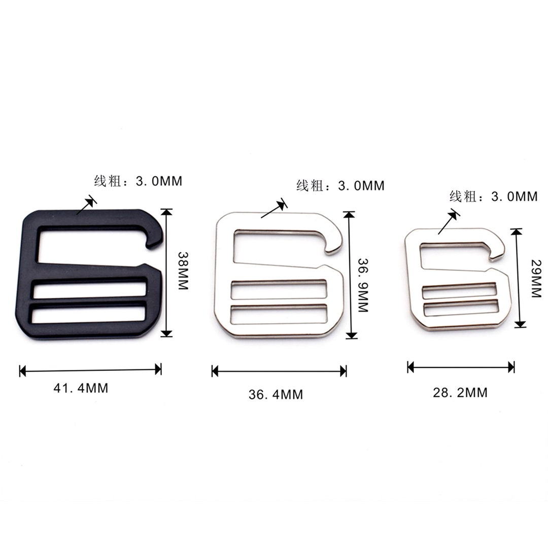 10pcs Zinc Alloy G-hook,metal G Buckle,g Hooks Strap Slider Hooks Slide ...