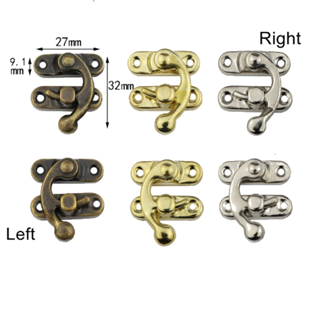 10 Pcs Box Clasp Iron Left Right Gold Nickel Antique Copper 2933mm - Etsy